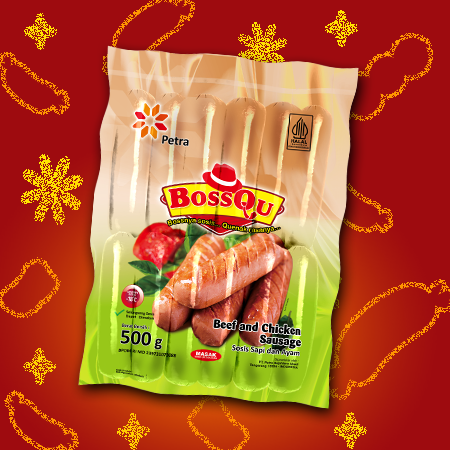 BossQu Sosis Sapi Mini 500 Gram